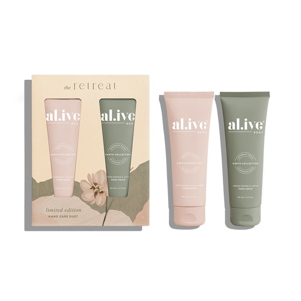 Alive Body The Retreat Collection Hand Care Duet - Applewood & Goji Be ...