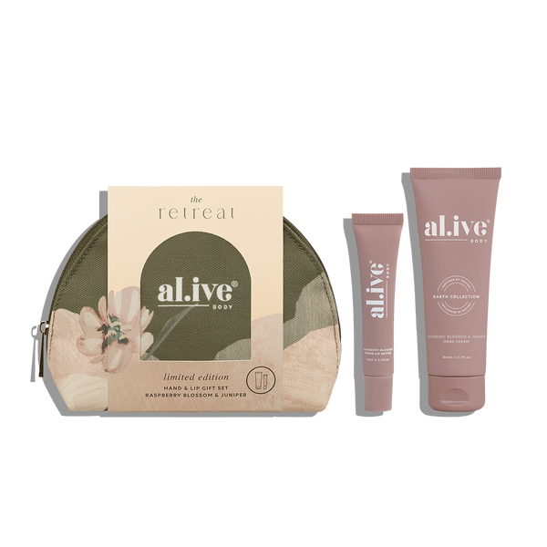 Alive Body The Retreat Collection Hand & Lip Gift Set - Raspberry Blos ...