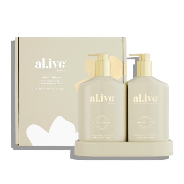 Alive Body Wash & Lotion Duo - Golden Wattle & Citrus - Card N All