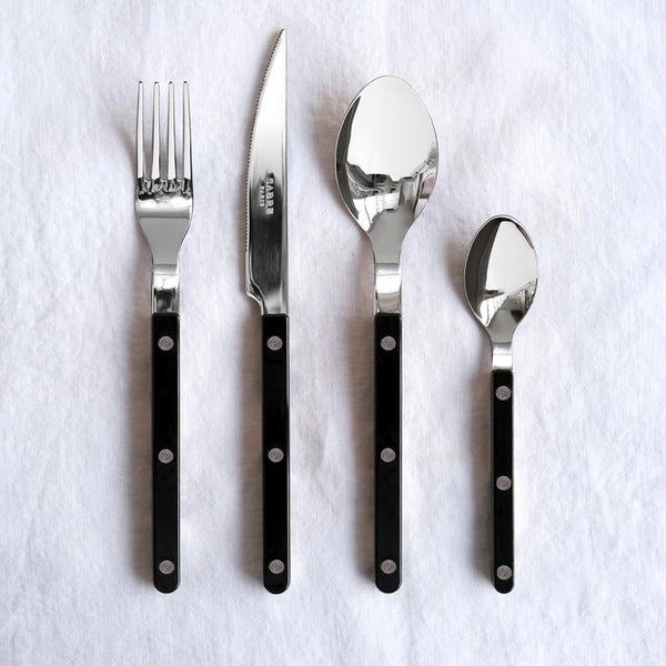 Sabre Paris Bistrot 4 Pieces Cutlery Set - Black - Card N All