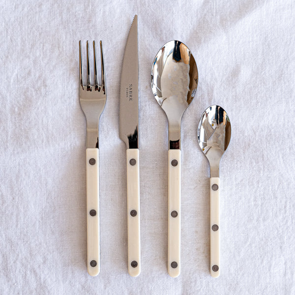 Sabre Paris Bistrot 4 Pieces Cutlery Sets - Ivory - Card N All